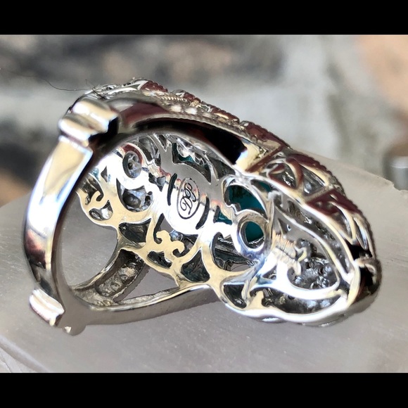 Dallas Prince | Jewelry | Dallas Prince Turquoise Topaz Split Shank ...